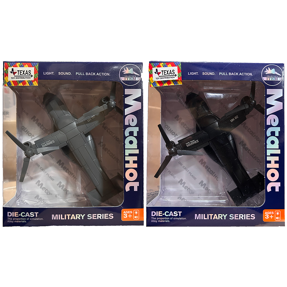 Diecast Osprey Transport Helicopter Aircraft Military Model – Texas Toy ...