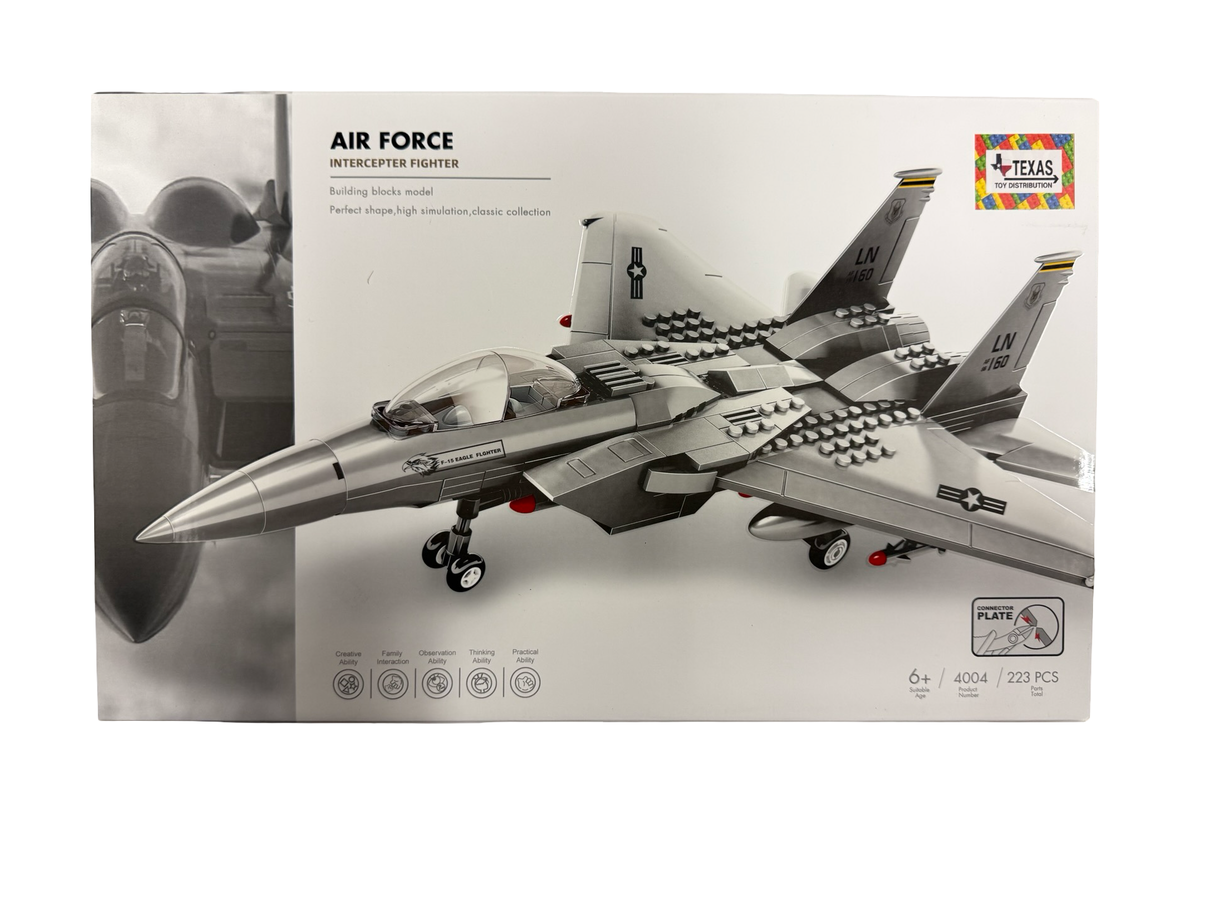 F-15 Interceptor Fighter Jet Brick Set – Texas Toy Distribution