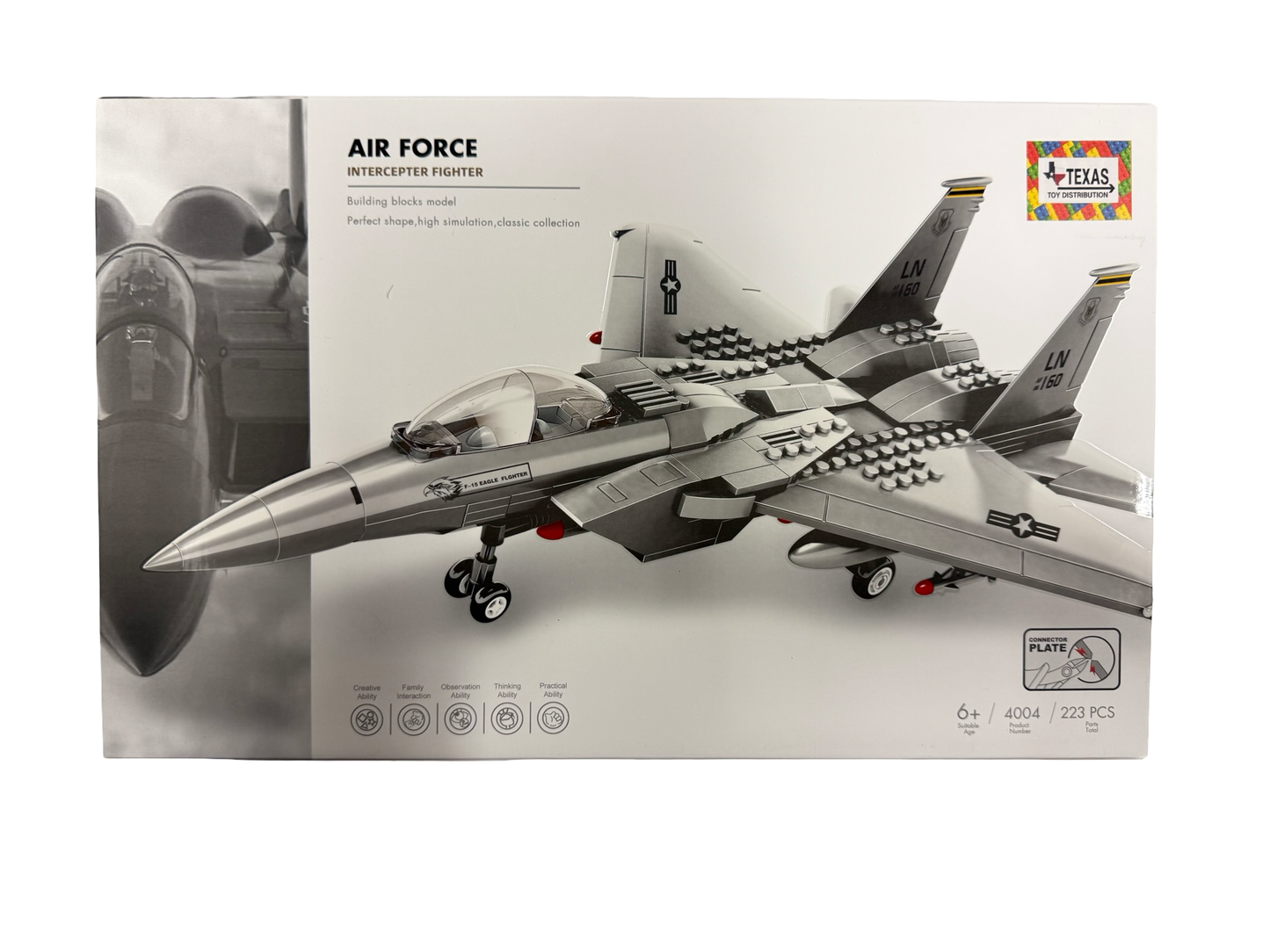 F-15 Interceptor Fighter Jet Brick Set – Texas Toy Distribution