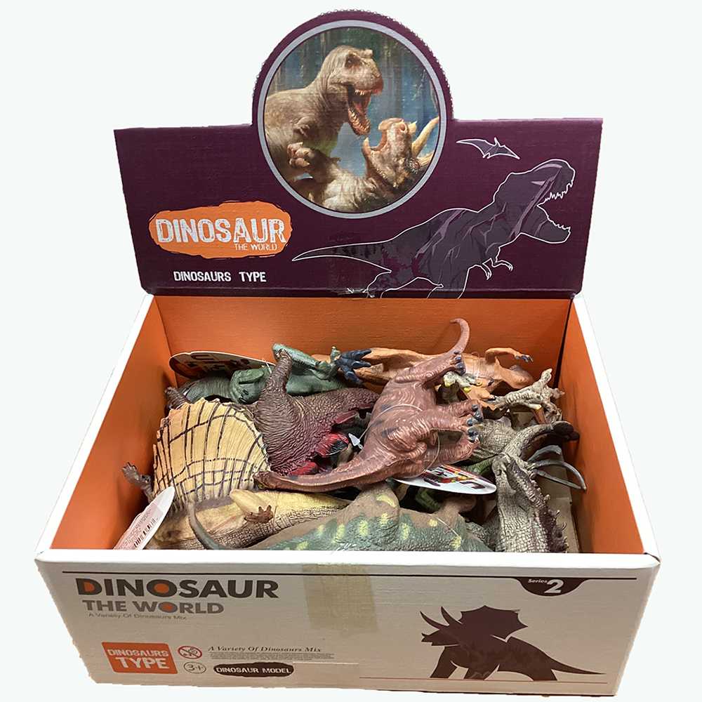 Dinosaur 7" Painted Figurine Display Box, 12 pieces – Texas Toy ...