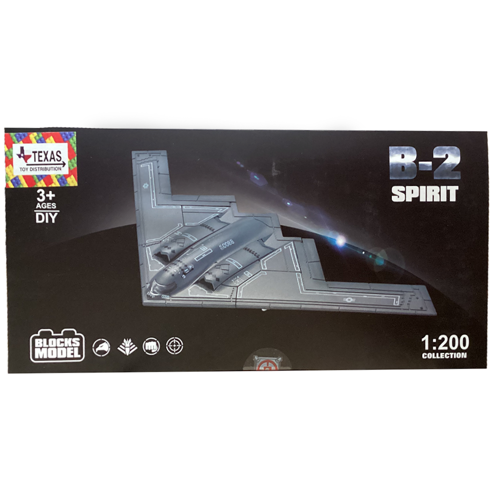 Ghost Bomber B2 Plane Pull-Back Brick Kit (1:200 Scale) – Texas Toy ...