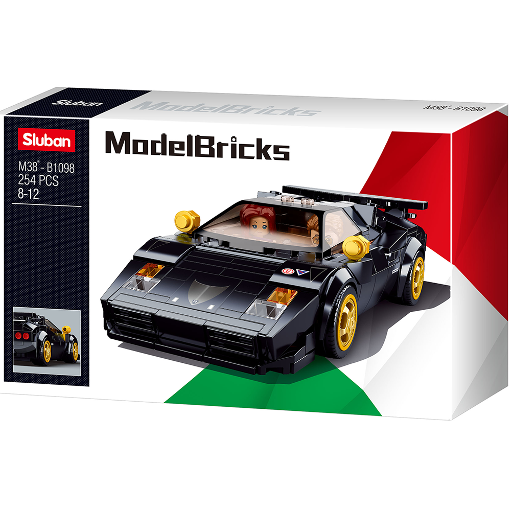 Model Bricks Sports Car Building Brick Kit (254 pcs) – Texas Toy ...