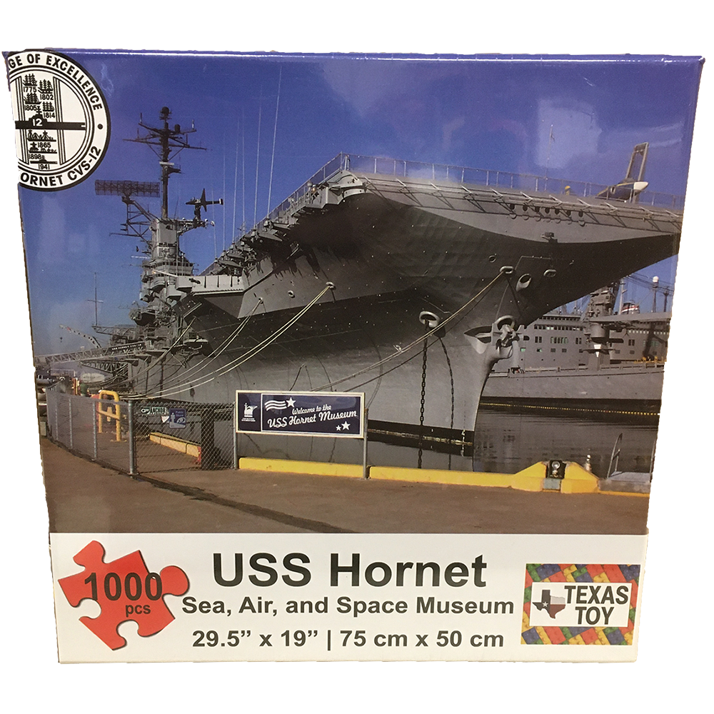 USS Hornet 1000-pc Cardboard Puzzle – Texas Toy Distribution